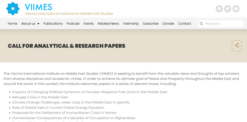 VIIMES - Vienna International Institute for Middle East Studies