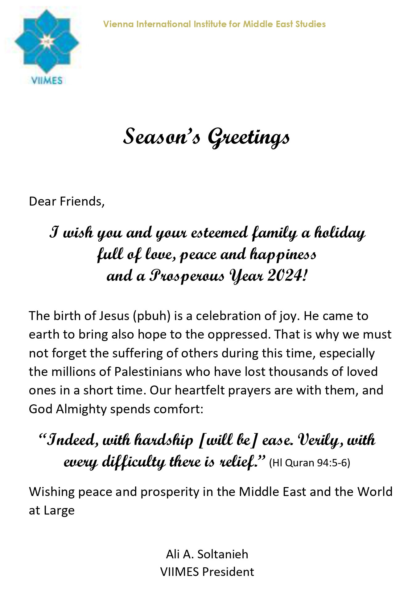 Season's Greetings - viimes